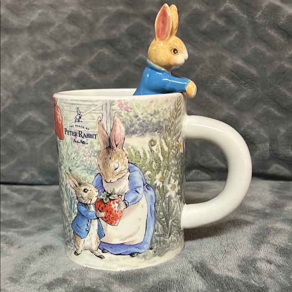 Beatrix Potter | Art | Peter Rabbit Mug With Figurine Handle | Poshmark
